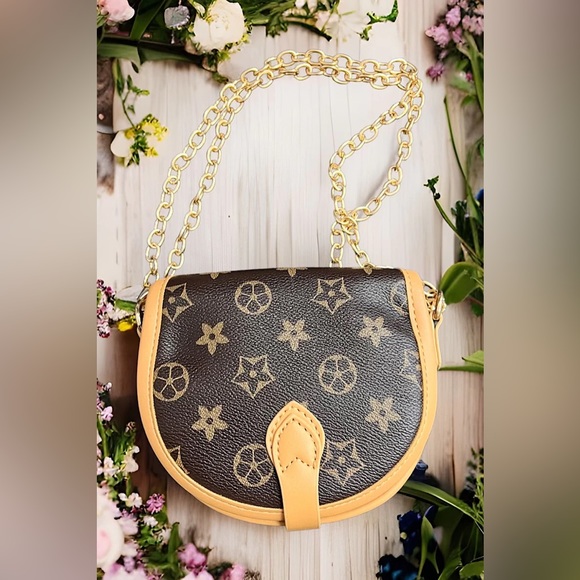 Accessories | Brown Star Printed Crossbody Purse For Girls | Poshmark